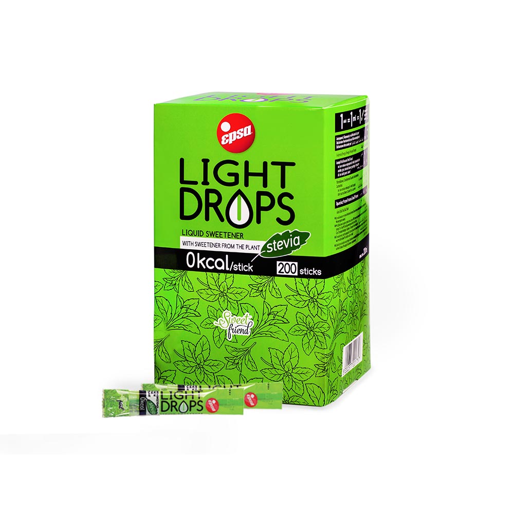 LIGHT DROPS Liquid sweetener with sweetener from the plant stevia 200 ...
